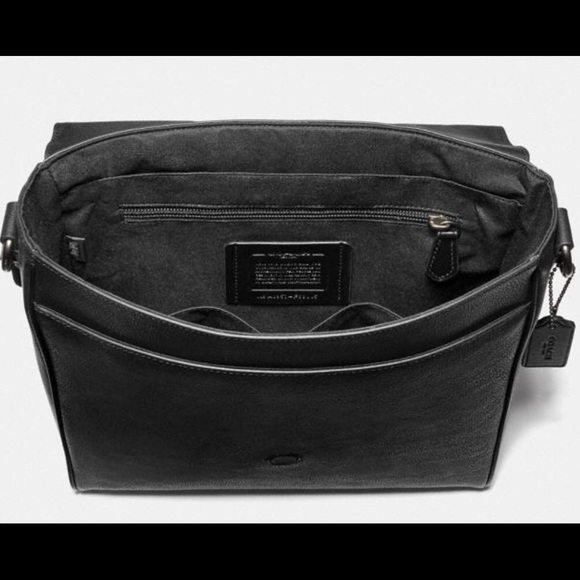 Coach | Bags | Mens Black Leather Shoulder Bag | Poshmark
